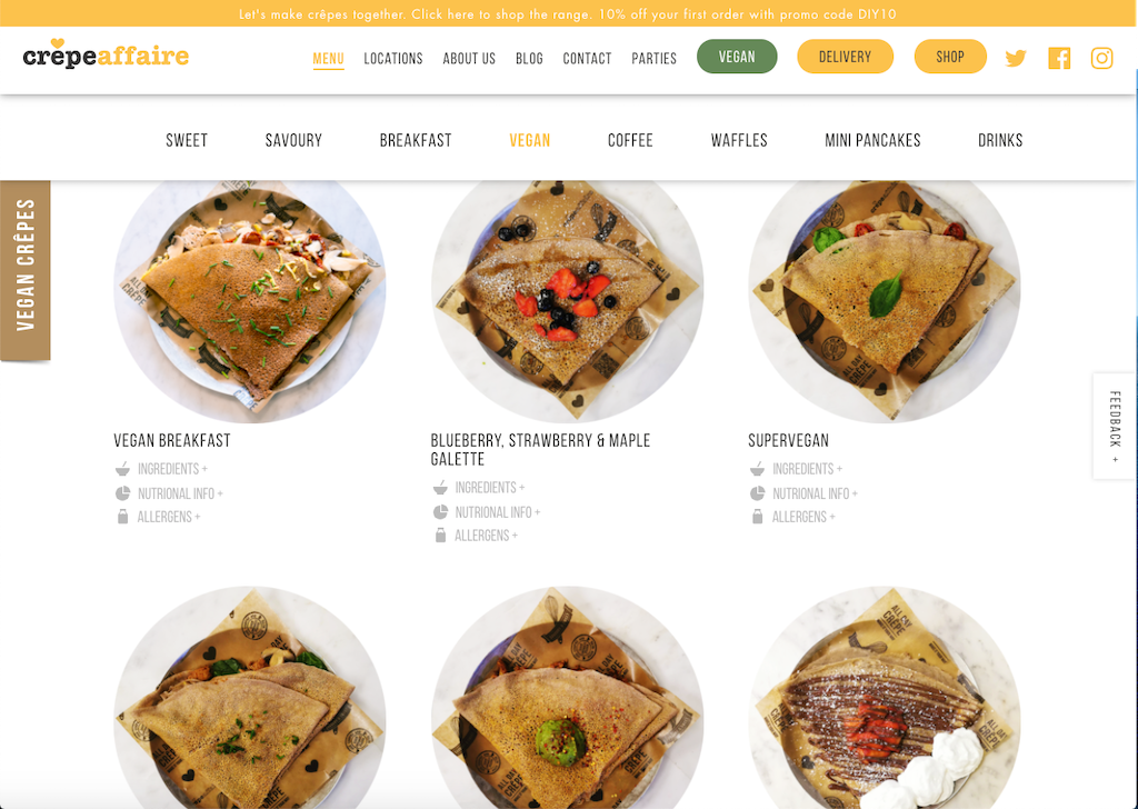 Crêpeaffaire: Rede de restaurantes de crepe na Inglaterra - Viajonários